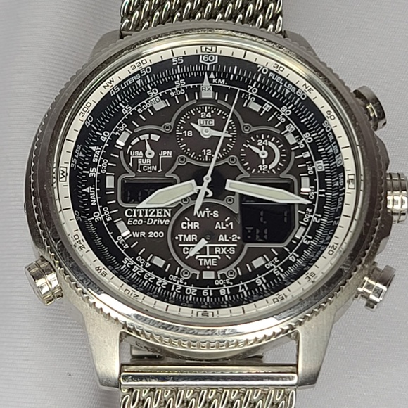 Citizens | Accessories | Citizens Navihawk At Chronograph Stainless ...